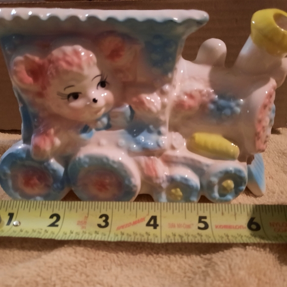 Art | Vintage Ceramic Baby Flower Pot Train Made In Japan | Poshmark